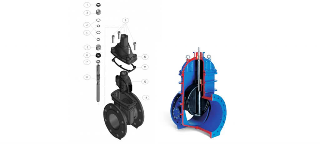 DN450 Resilient Seated Gate Valve - Your exclusive purchasing agent in ...